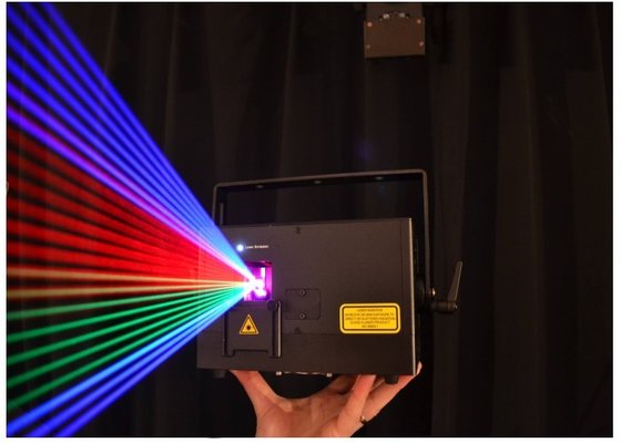 RGB Full Color 3000MW Mini Animation Programmable Laser Light Show 100Khz 90 - 240 V AC