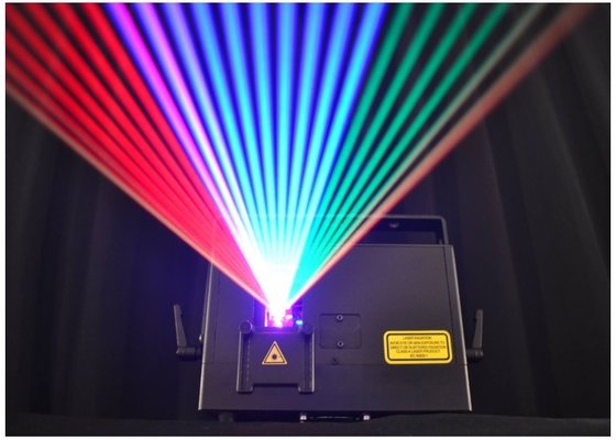 RGB Full Color 3000MW Mini Animation Programmable Laser Light Show 100Khz 90 - 240 V AC