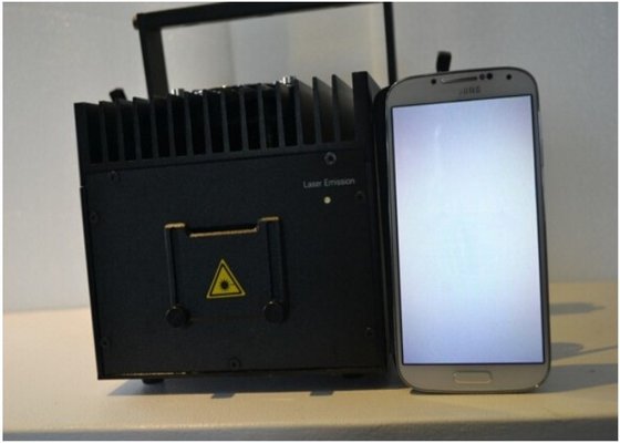 Pure Diode RGB Laser Light 1800mw Full Color Mini  Laser Projector , 60° Scan Angle