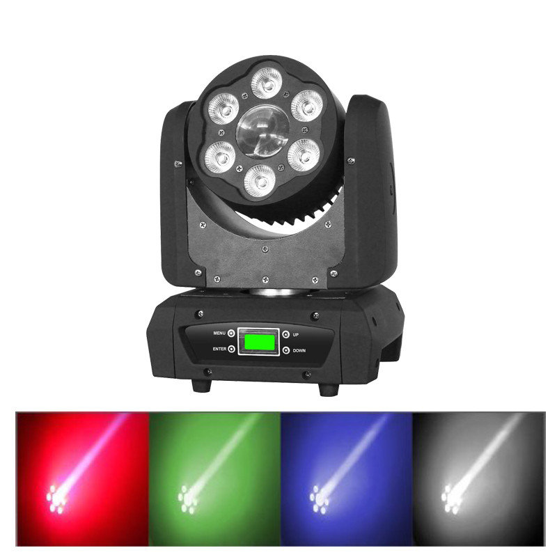 6 x 15W Cree 5 In 1 LED Moving Head Light Forced Air Convection 45°C 1400 mA