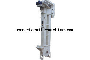 Low Speed W15 Bucket Elevator Conveyor Belt Conveyor Iron White For Rice Mill Plant