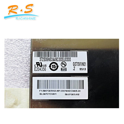 800*480 Auo 7" wide Industrial LCD Screen high brightness 600 nits G070VVN01.2