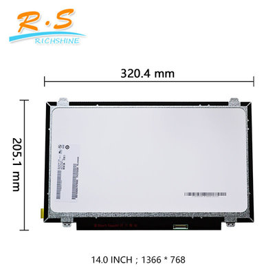 B140XTN02.E WXGA AUO Laptop LCD Panel , 30 Pins LCD Screen For Laptop 1366*768 Resolution