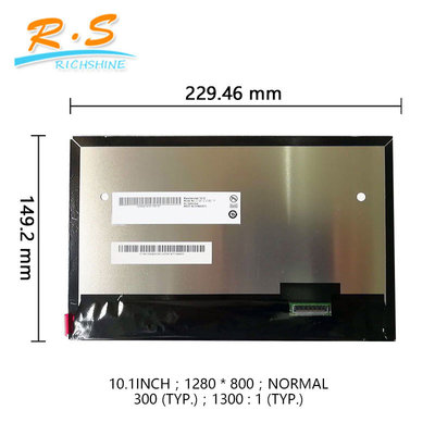 High resolution 1280*800 lcd display / 10.1 inch lvds 40 pin for  G101EVN01.1