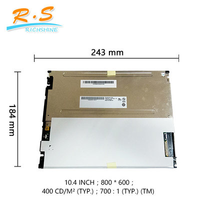 10.4inch industrial led screen  LCD Panel Assembly 800x600 high brightness color for replacement model G104SN02 V2