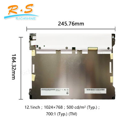 New and original packing 12.1inch   Industrial LCD Screen 1024*768 Resolution 500 Cd/M² for G121XN01 V0