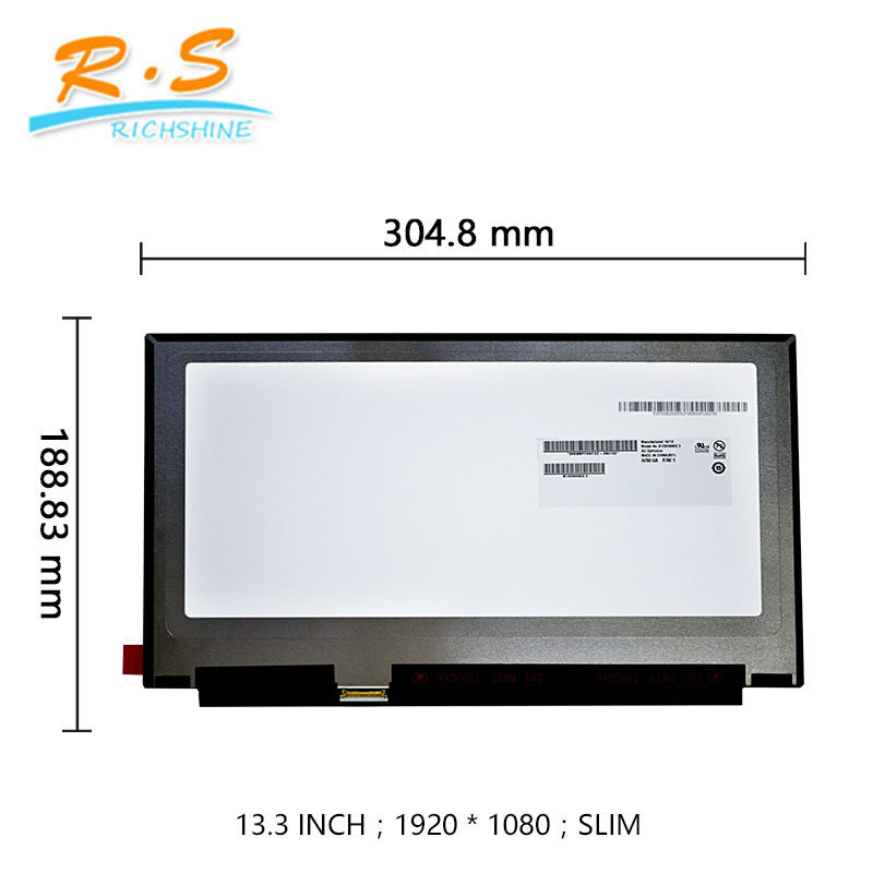 13.3 Inch Auo LCD Panel 1920 * 1080 Slim FHD 330 Cd / M² Brightness