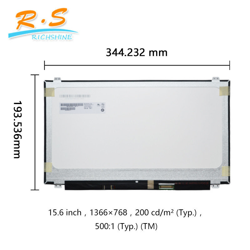 B156XTK01.0 Notebook LCD Screen Replacement , AUO 15.6 Inch LCD Laptop Screen