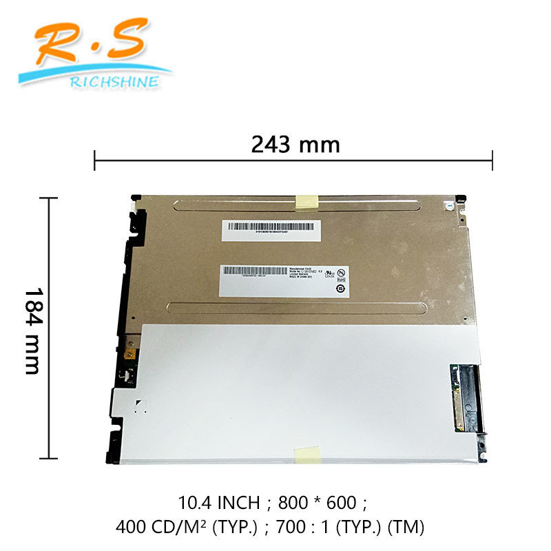 10.4inch industrial led screen  LCD Panel Assembly 800x600 high brightness color for replacement model G104SN02 V2