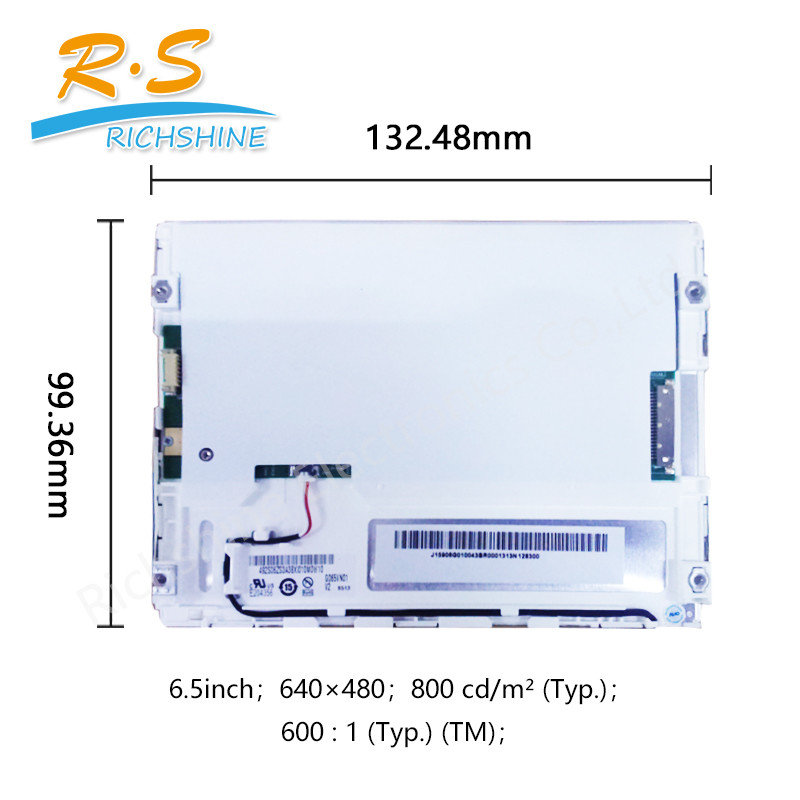 6.5 Inch 640x480 Industrial LCD Screen display G065VN01 V2 70 Viewing Angle