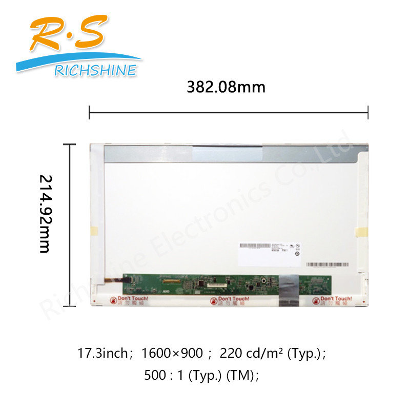 HD LED Display Screen 17.3 inch LCD Screen 1600x900 B173RW01 V5 Replacement Panel