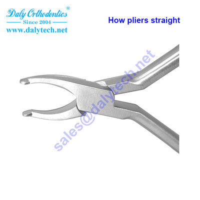 How pliers straight of orthodontic appliances from dental pliers