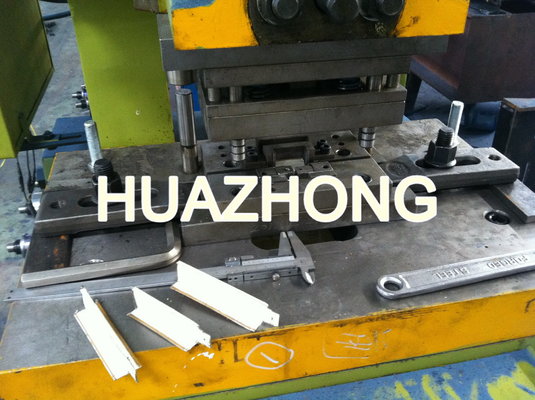 Hydraulic Cutting Automatic T Bar Light Keel Roll Forming Machine , Roll Former Machine