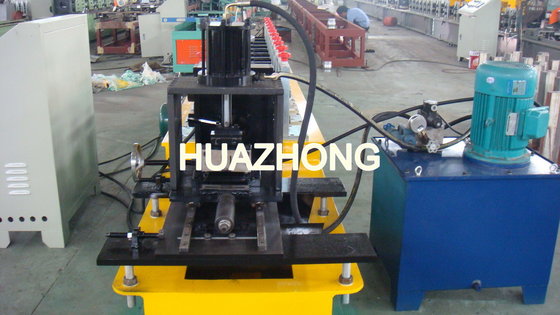 50mm diameter shaft chain transmission  'U' channel forming machine with PLC control touch screen