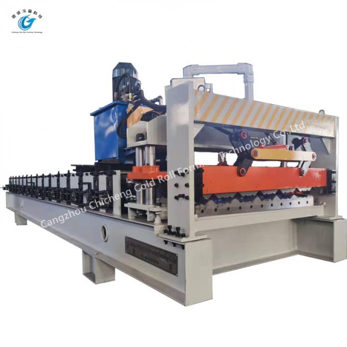 Industrial Glazed Roof Tile Roll Forming Machine  Customized 2