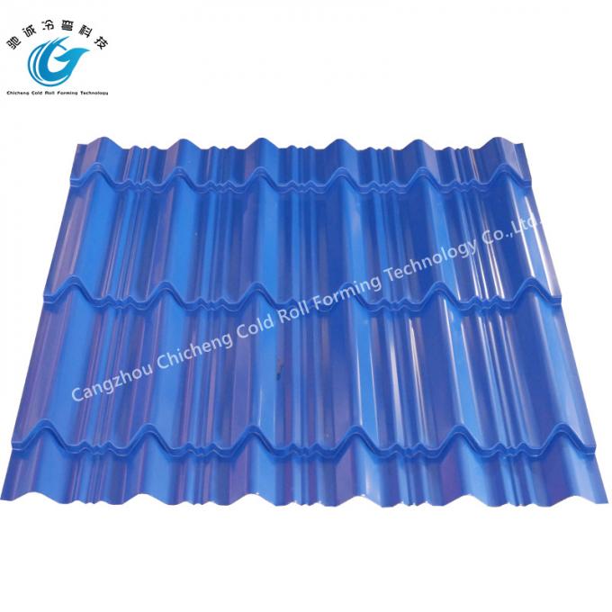 Industrial Glazed Roof Tile Roll Forming Machine  Customized 1