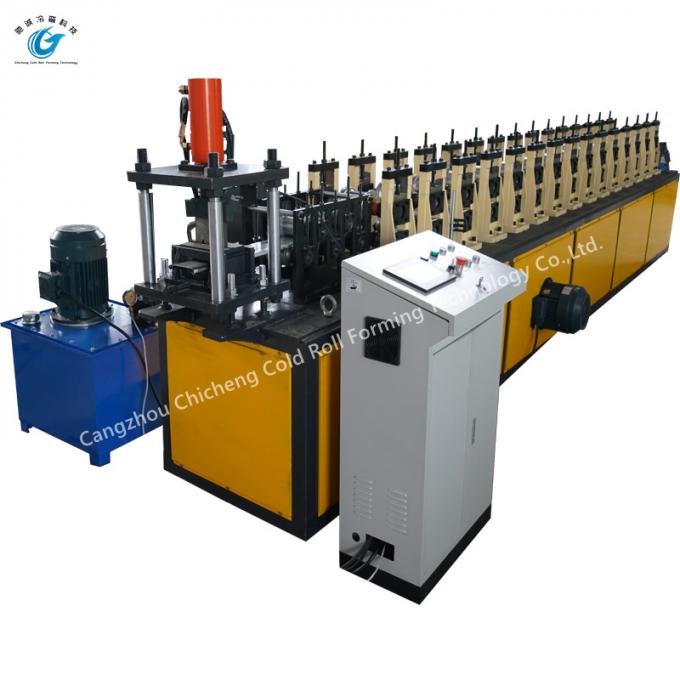 CE ISO Roller Shutter Door Roll Forming Machine  Colored Steel Tile Type 2