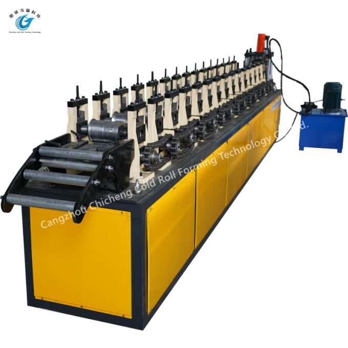CE ISO Roller Shutter Door Roll Forming Machine  Colored Steel Tile Type 5