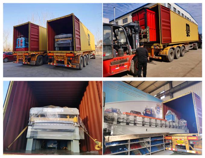 CE ISO Roller Shutter Door Roll Forming Machine  Colored Steel Tile Type 9
