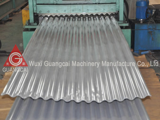 Color Plate Corrugated Sheet Roll Forming Machine Thickness 0.4mm - 0.8mm