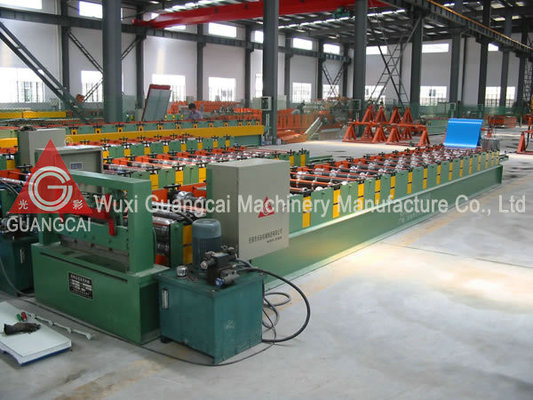 Color Plate / Galvanized Sheet Roof Panel Roll Forming Machine 0.4mm - 0.8mm