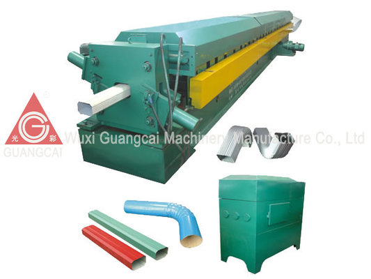 Color Plate , Galvalume Plate Rain Gutter Roll Forming Machine High Speed