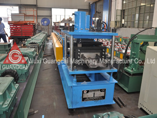 Metal Roofing W Purlin Roll Forming Machine , Guide Rail Cold Roll Forming Line