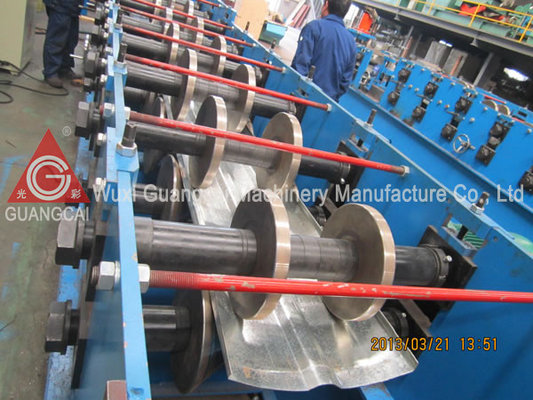 Metal Roofing W Purlin Roll Forming Machine , Guide Rail Cold Roll Forming Line