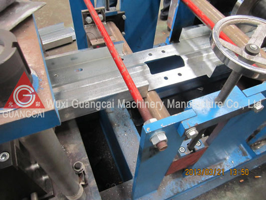 Metal Roofing W Purlin Roll Forming Machine , Guide Rail Cold Roll Forming Line