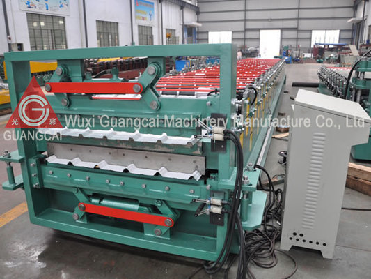 Double Layer Corrugated Roll Forming Machine Line , Roof Tile Making Machine