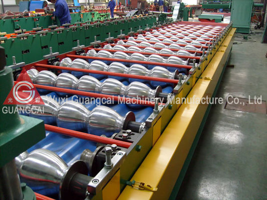 0.4mm - 0.8mm Glazed Tile Roof Panel Roll Forming Machine for Building Roofing
