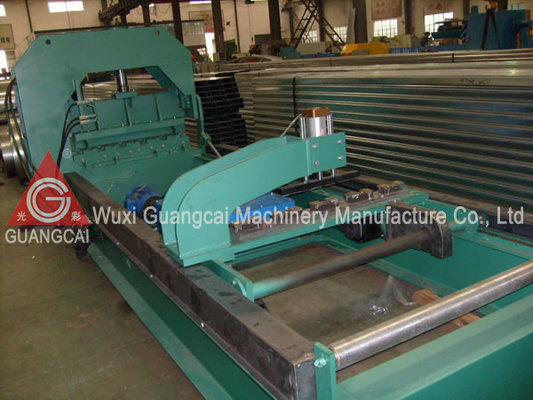 Metal Roof Panel Sheet Bending Machine Glazed Tile Roll Forming Equipment 5 - 15 m/minute