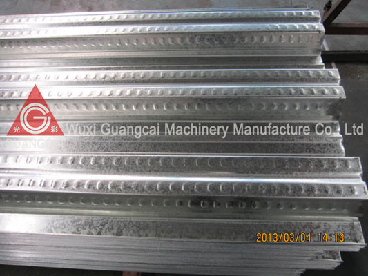 Pressed Steel Floor Plate Making Machine / Floor Deck Roll Forming Machine