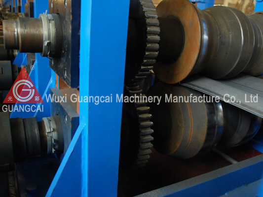 Hydraulic Highway Guardrail Roll Forming Machine , Metal Beam Guard Rail Rolling Equipment