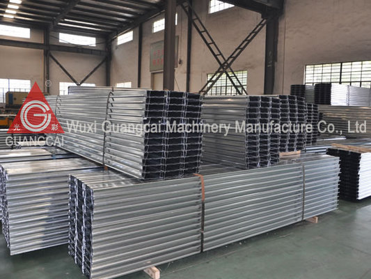 PLC Control Steel Floor Deck Roll Forming Machine , Roof And Floor Tile Making Machinery