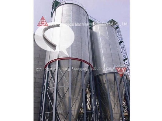 Roof Tile Steel Grain Silo Roll Forming Machine , Industrial Steel Silo Making Machinery