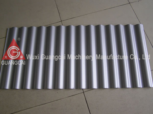 Metal Sheet Glazed Tile Corrugated Roll Forming Machine with 45# Steel , High Speed