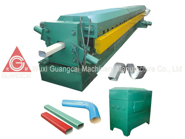 Color Plate , Galvalume Plate Rain Gutter Roll Forming Machine High Speed