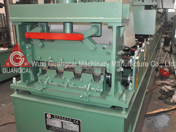 Galvanized Steel Plate Floor Deck Roll Forming Machine , Deck Floor Covering Forming Equipment