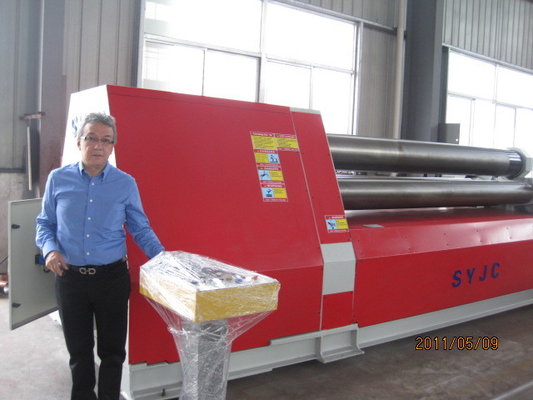 W11-8*7000 mechanical symmetrical plate roller bending machine china factory