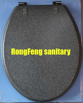Glitter polyresin toilet seat,18'european size,whiter and black