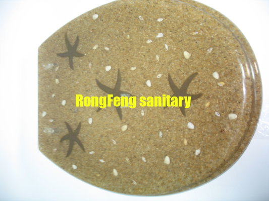 sea star shell toilet seat