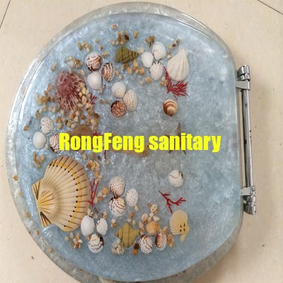 ROUND polyresin toilet seat,Elongated toilet seat,colorful transparent resin toilet seat