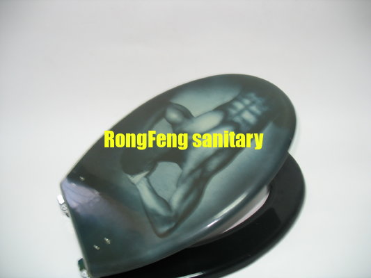 resin toilet seat cover,sanitary ware,hinge,MDF,PVC,PP,toilet,duroplastic toilet,body pic