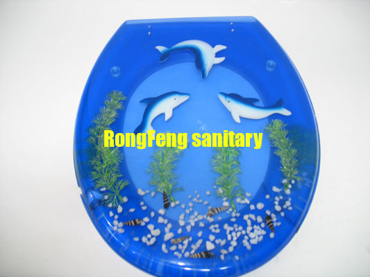 resin toilet seat cover,MDF toilet seat,PP toilet seat,sea star,shell transparent