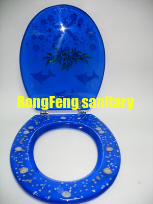 resin toilet seat cover,MDF toilet seat,PP toilet seat,sea star,shell transparent