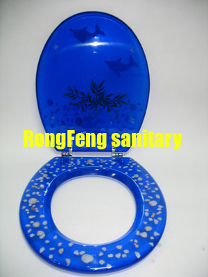 polyresin toilet seat cover,MDF toilet seat,PP toilet seat,sea star,shell transparent