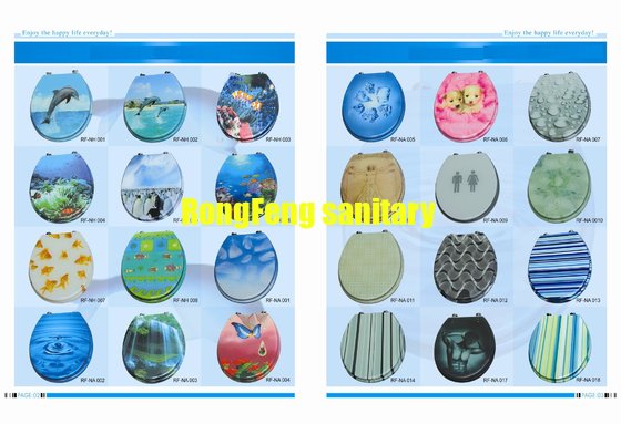 poly-toilet seat,17'18'19',zinc alloy hinge,S/S hinge,soft close hinge,color printed picture.
