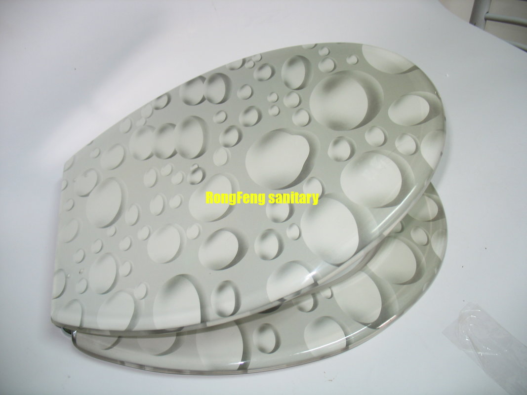 poly resin toilet seat,17'18'19',zinc alloy hinge,S/S hinge,soft close hinge
