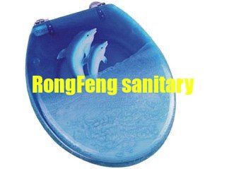 poly-resin toilet seat cover,decor toilet seat,tranparent toilet seat